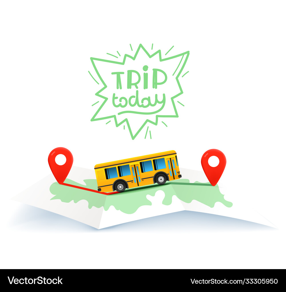 Travel Route Map Concept Royalty Free Vector Image