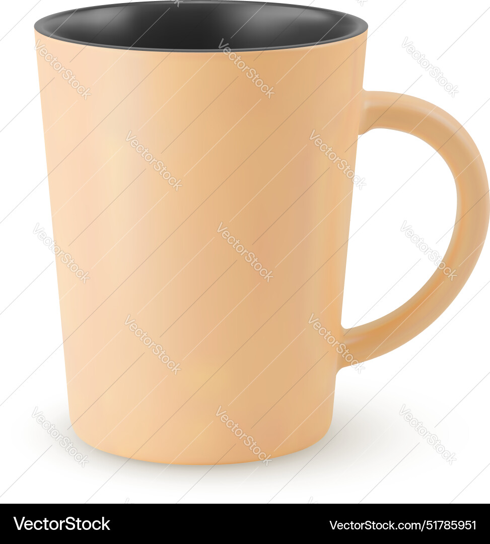 Empty cup Royalty Free Vector Image - VectorStock
