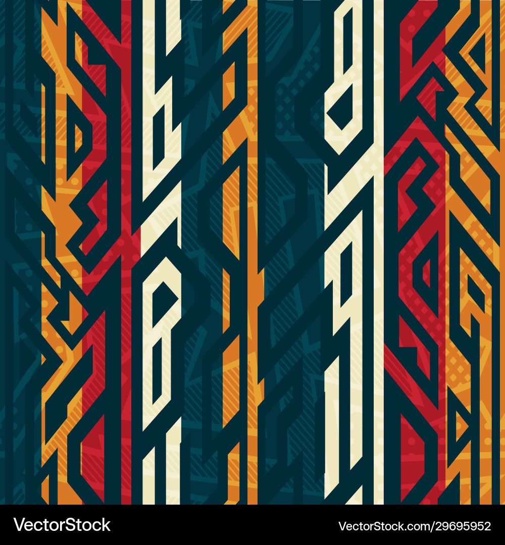 African geometric pattern Royalty Free Vector Image