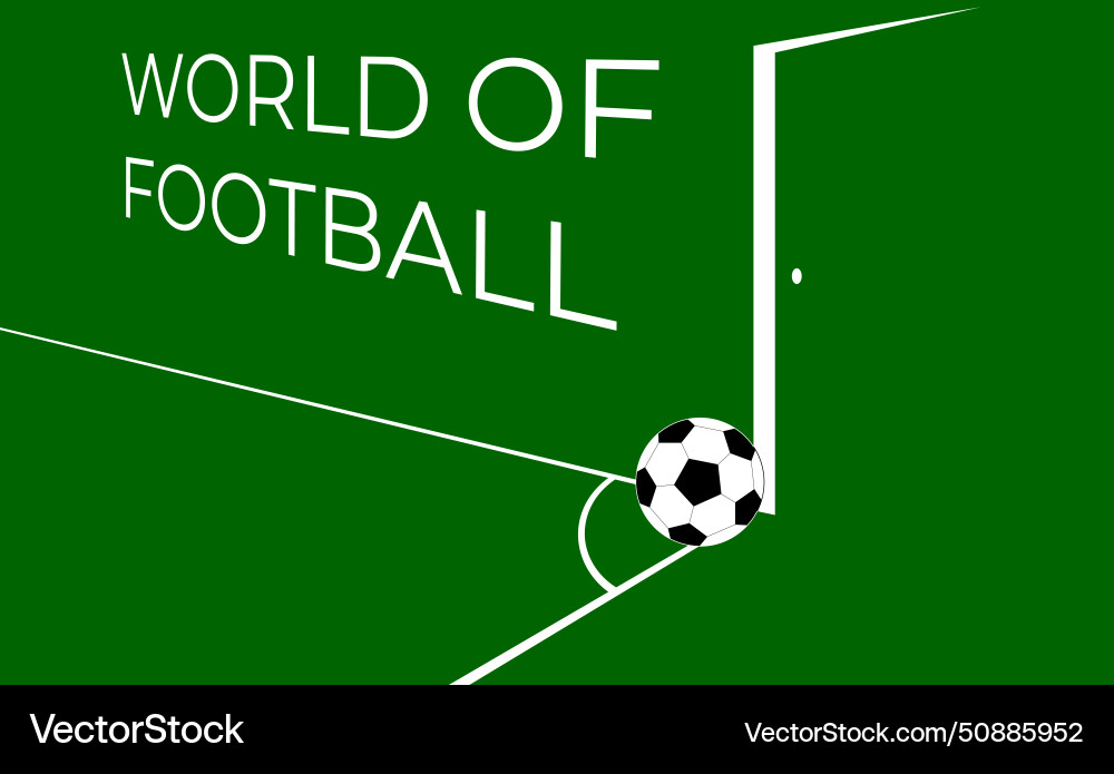 Football world Royalty Free Vector Image - VectorStock