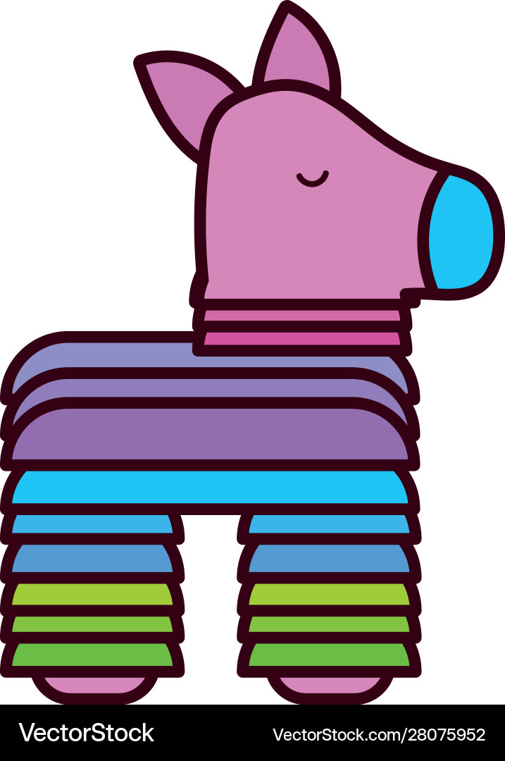 Isolated mexican pinata design Royalty Free Vector Image