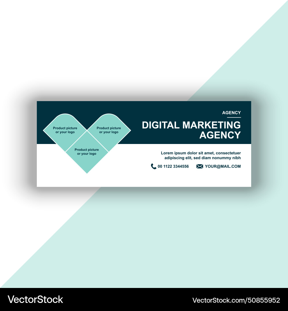 Marketing banner template Royalty Free Vector Image