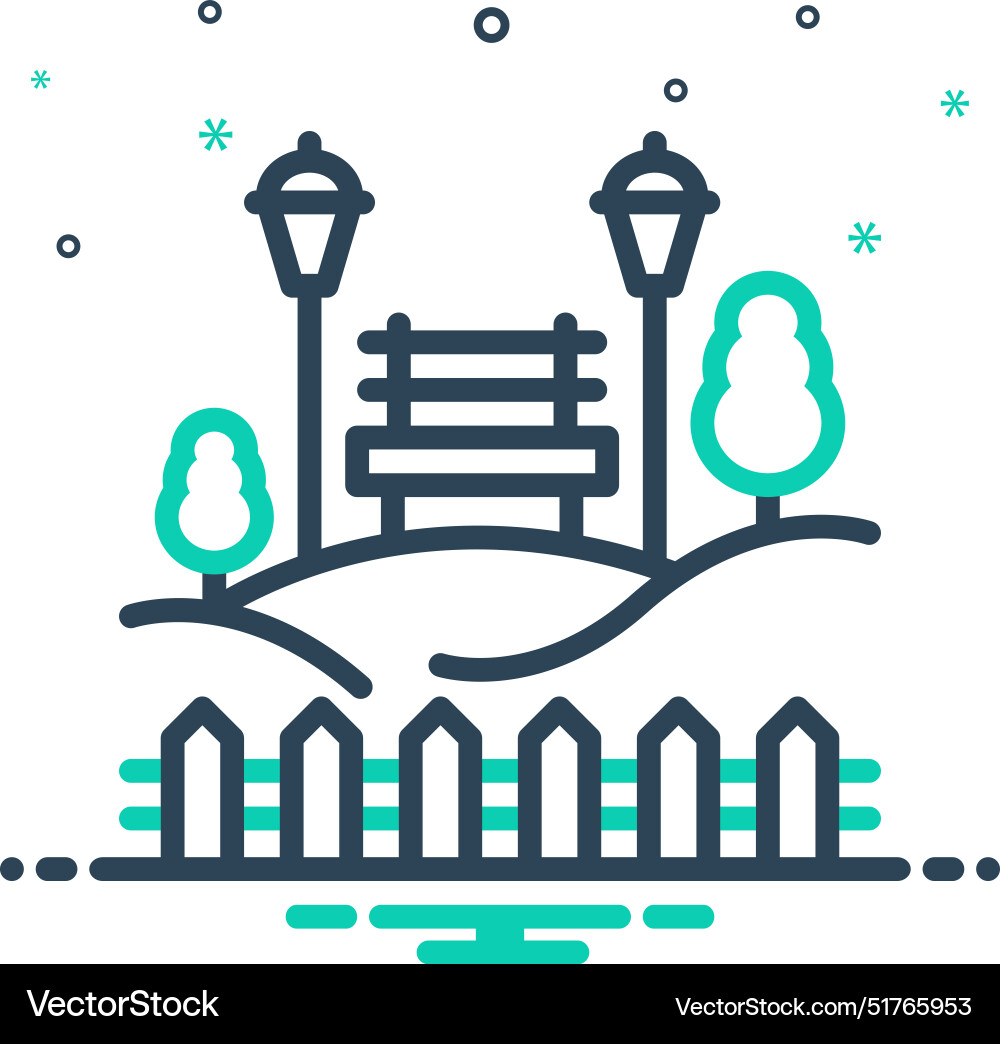 Garden Royalty Free Vector Image - VectorStock