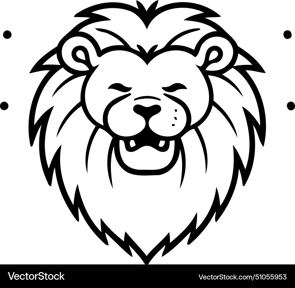 Lion head logo Royalty Free Vector Image - VectorStock