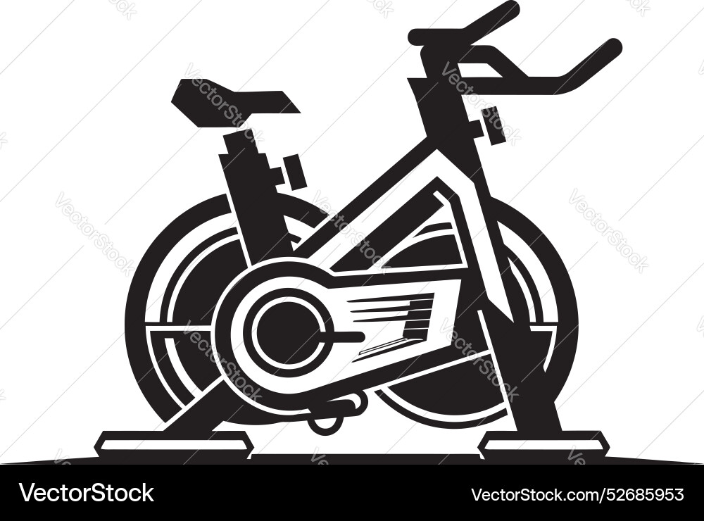 Speed surge exercise bike with modern emblem Vector Image