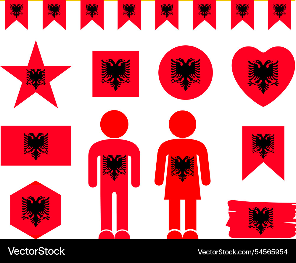 Albania Royalty Free Vector Image - VectorStock