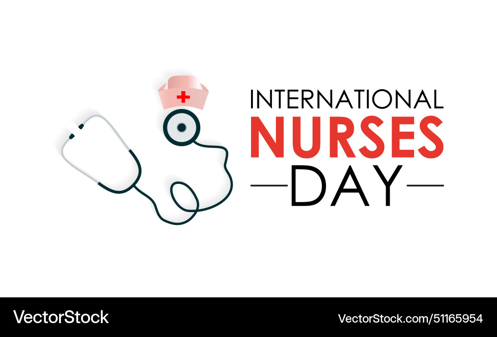 International nurses day health awareness Vector Image