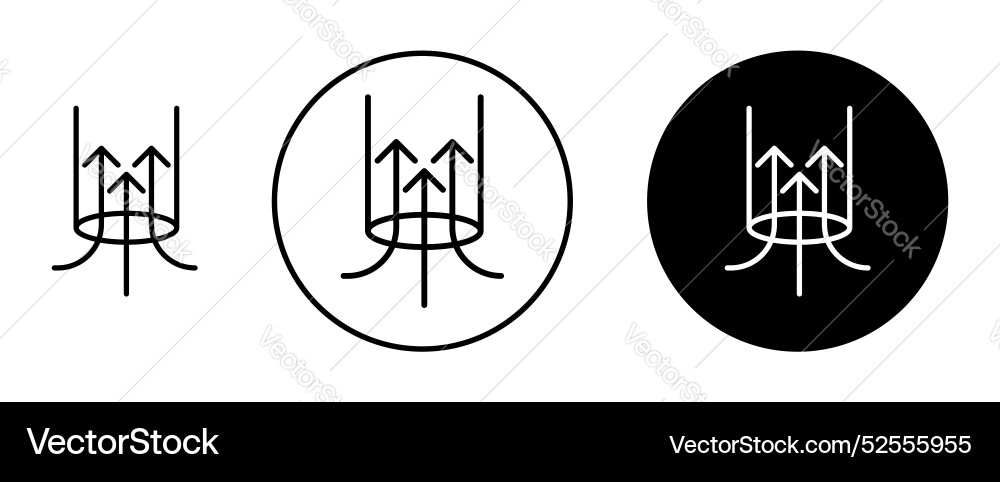 Air suction icon set on white background Vector Image