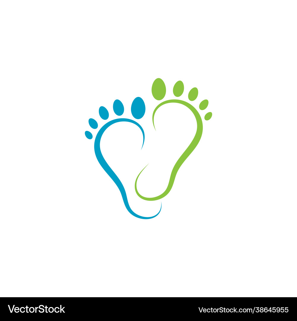 Foot Care Logo Template Royalty Free Vector Image