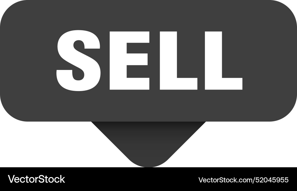 Sell sticker sign on transparent background Vector Image