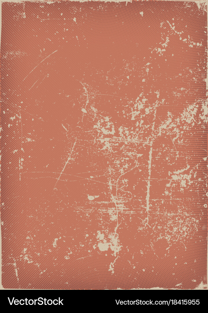 Vintage and grunge red scratched background Vector Image