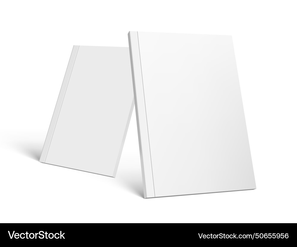 Clear magazine cover template isolated on white Vector Image