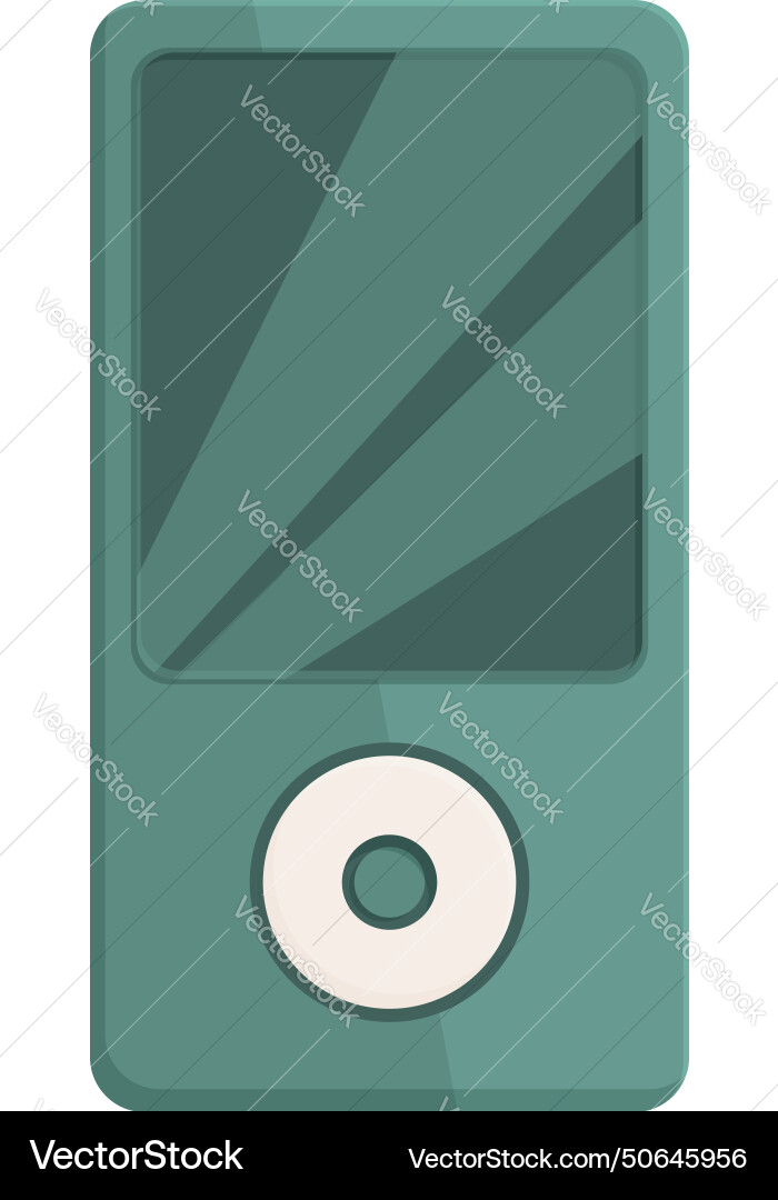Running music player icon cartoon jogging Vector Image