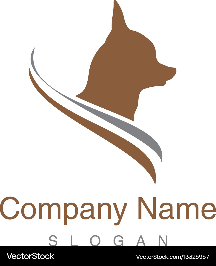 Chihuahua dog logo Royalty Free Vector Image - VectorStock
