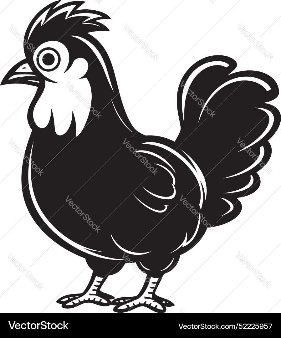 Plucky palette sleek black logo design Royalty Free Vector