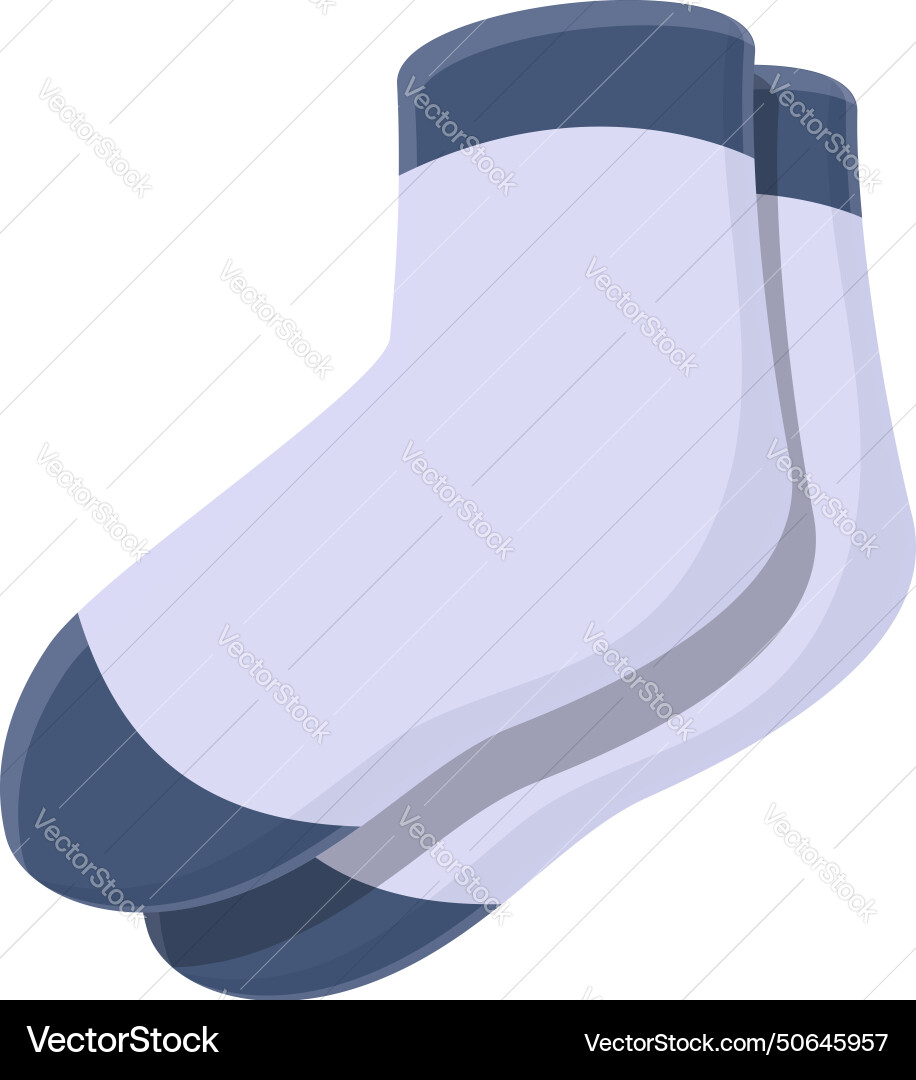 Running socks icon cartoon runner start Royalty Free Vector