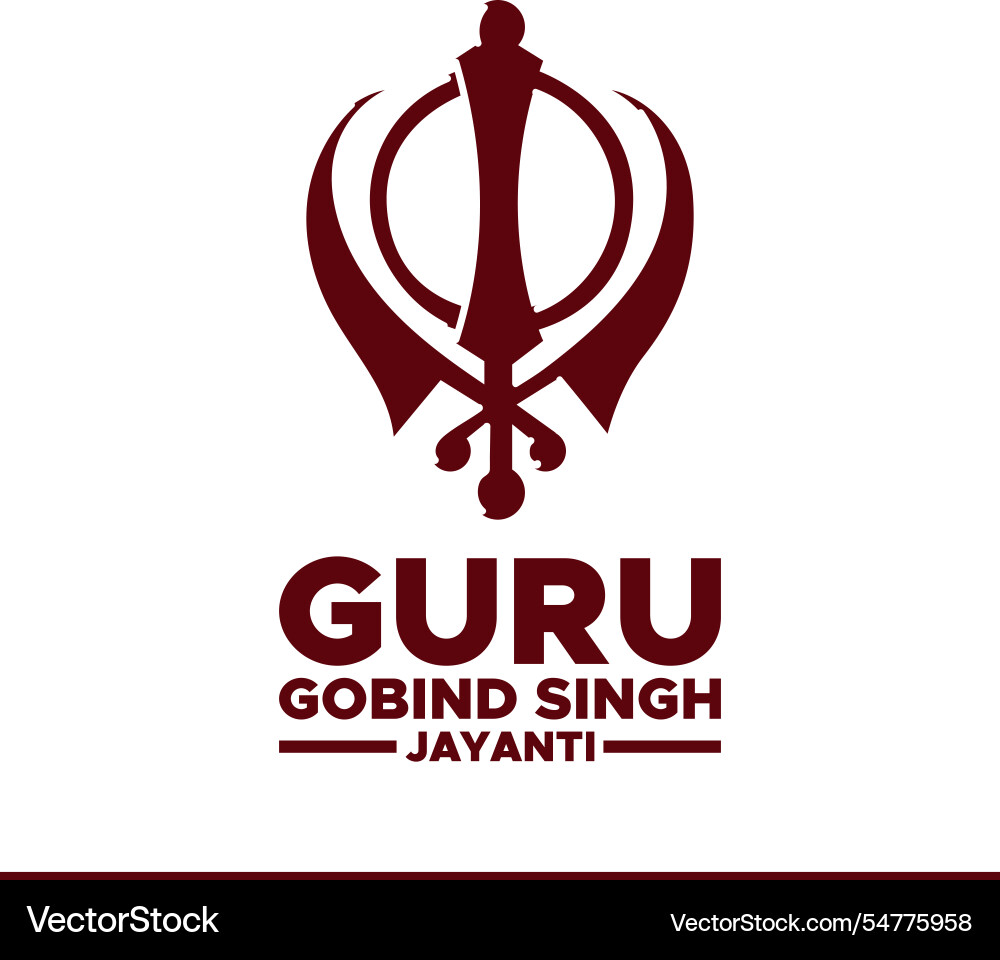 Guru gobind singh jayanti Royalty Free Vector Image