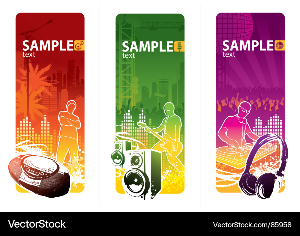 Urban music style Royalty Free Vector Image - VectorStock