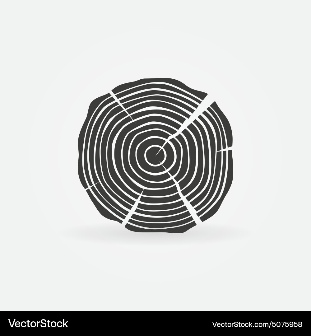 Wood icon or sawmill logo Royalty Free Vector Image