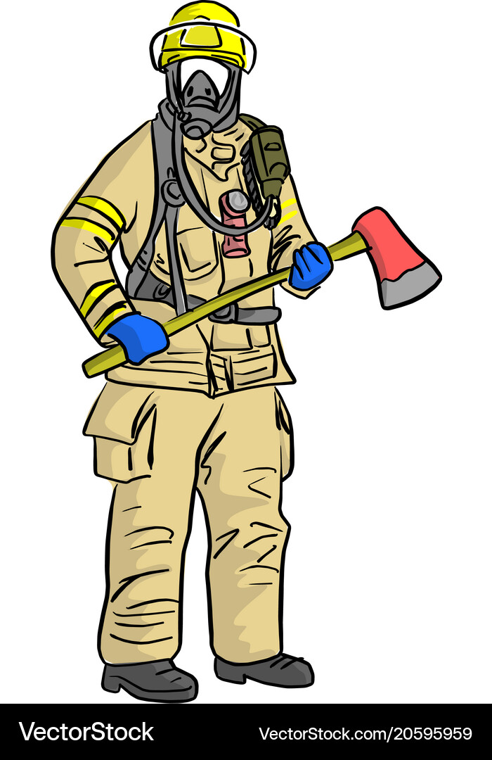 fireman vector