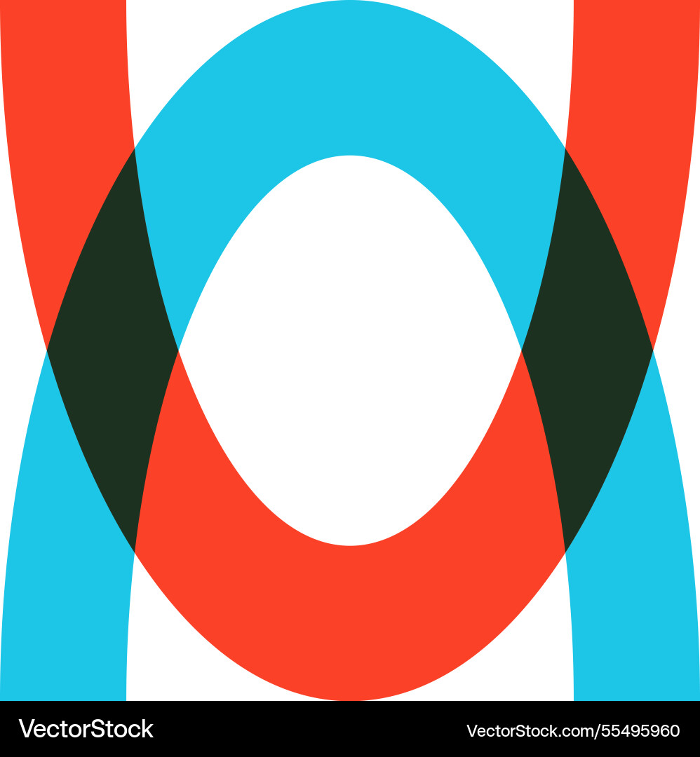 Arch shapes risograph geometric elements Vector Image