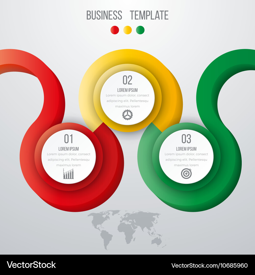 Infographics three options Royalty Free Vector Image