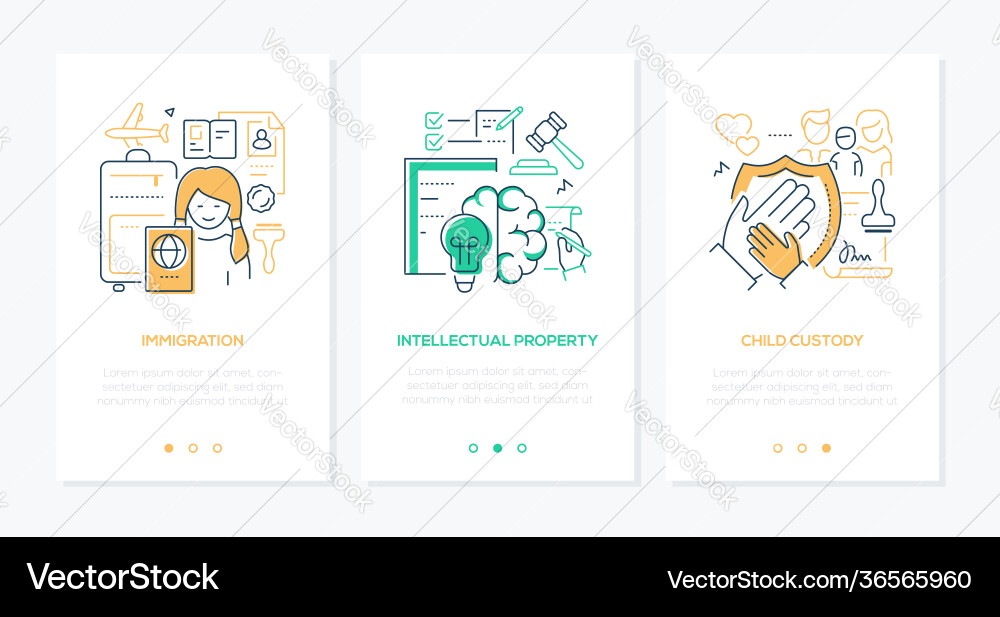 Legal services - modern line design style web Vector Image