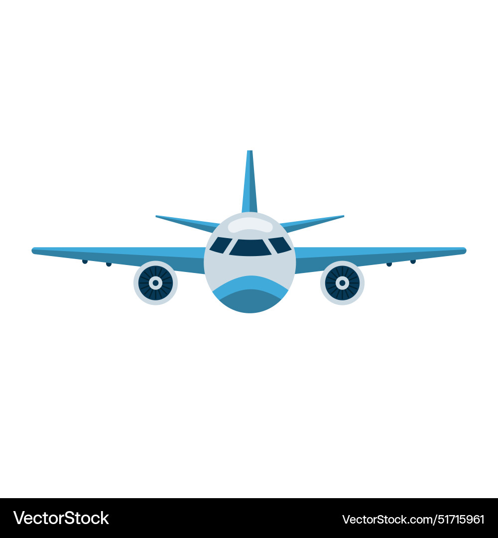 Airplane flying isolated on white background Vector Image