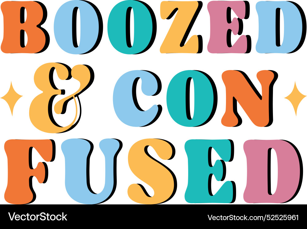Boozed confused 2 Royalty Free Vector Image - VectorStock