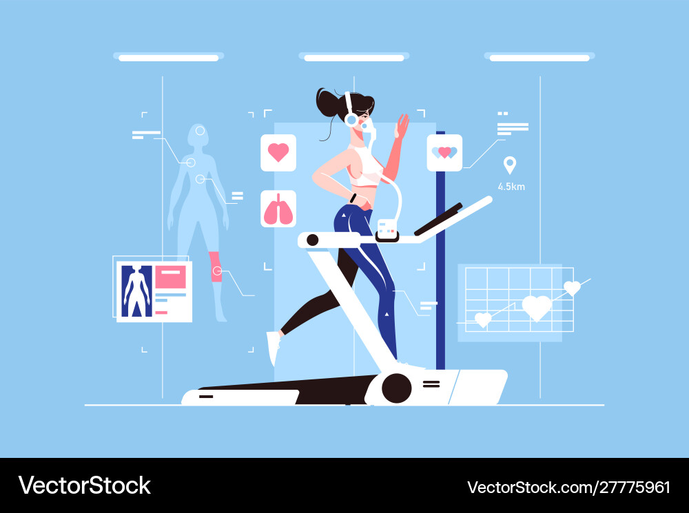 Genetic engineering healthy body Royalty Free Vector Image