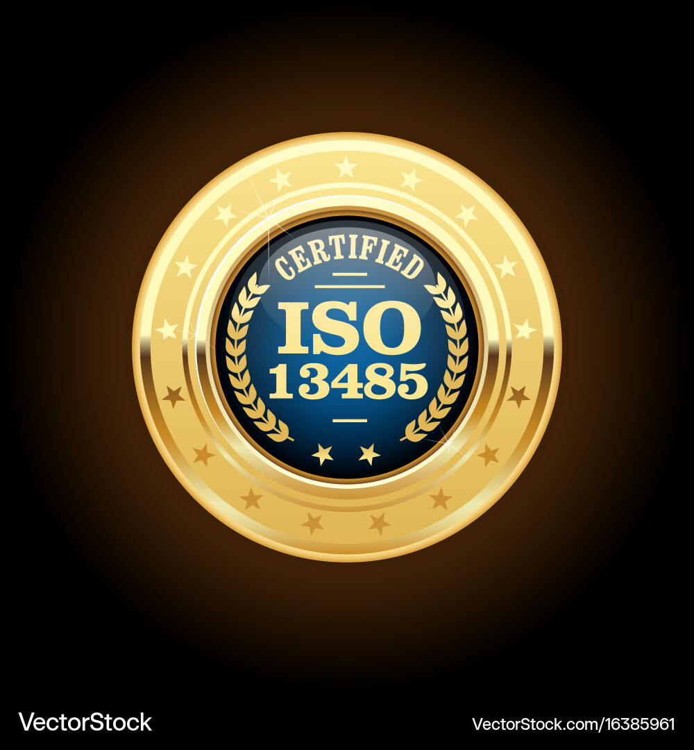 ISO 13485 Medical Device Certification Royalty Free Vector