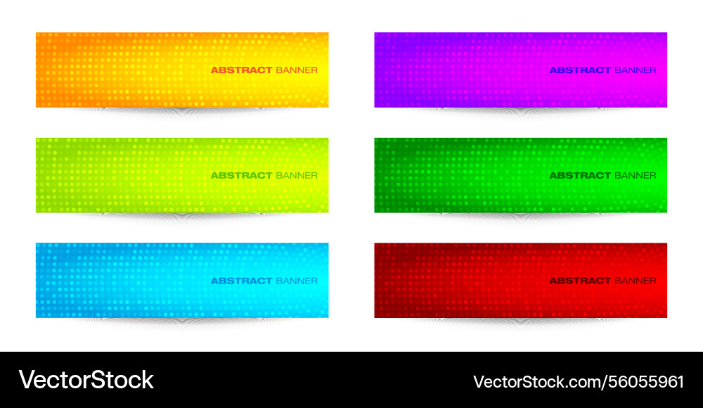 Set website headers technology promotion banners Vector Image