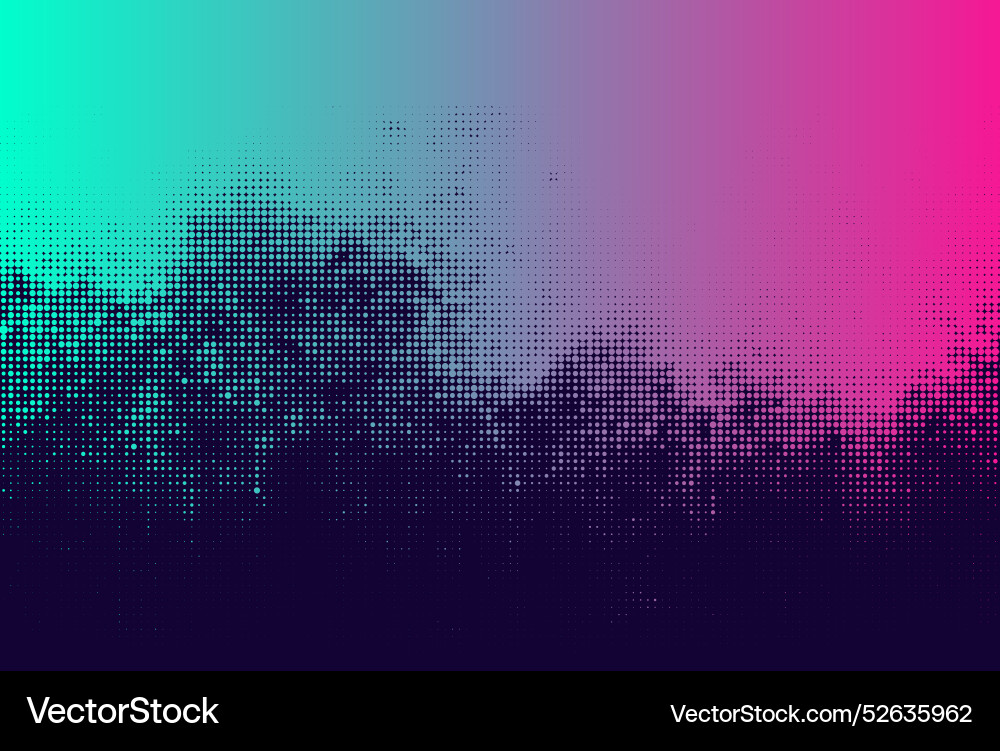 Abstract Halftone Background Futuristic Halftone Vector Image