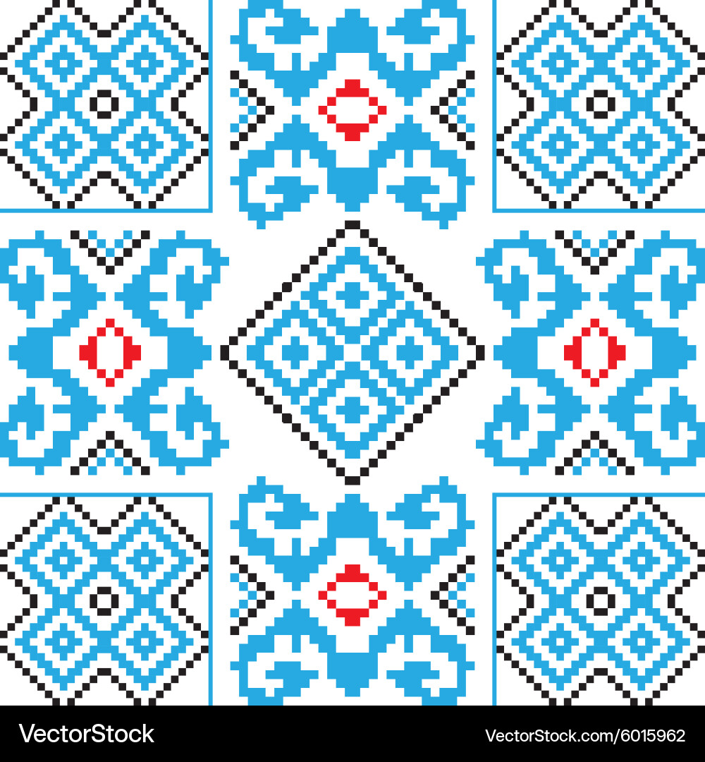 Baltic Slavic Ornament Pattern Royalty Free Vector Image