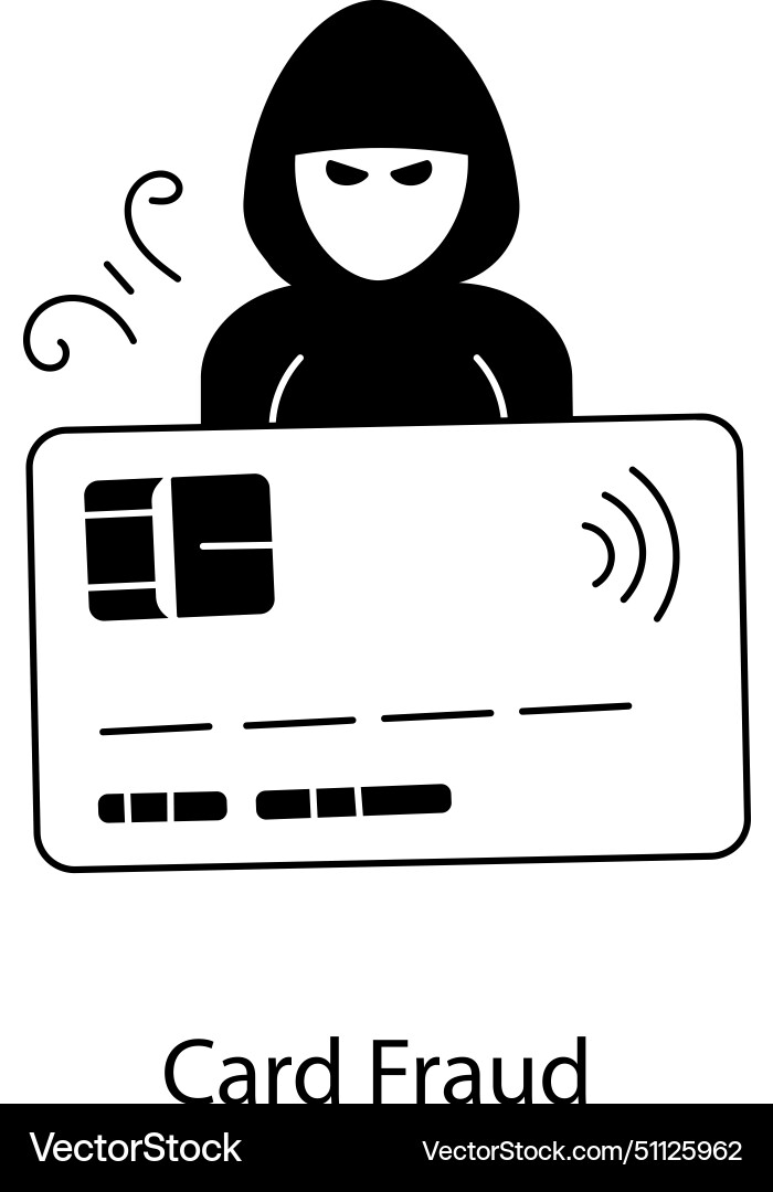Card fraud Royalty Free Vector Image - VectorStock