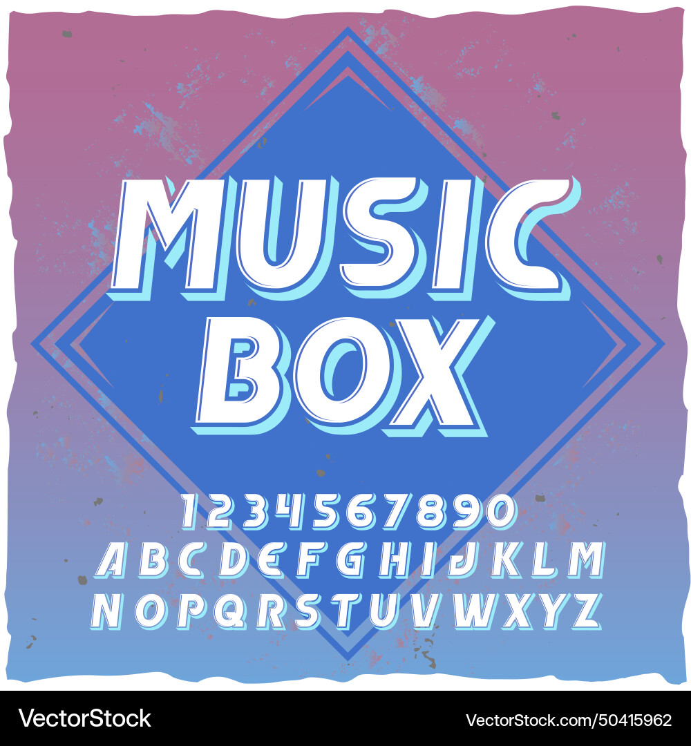 Good handcrafted font for any label design Vector Image