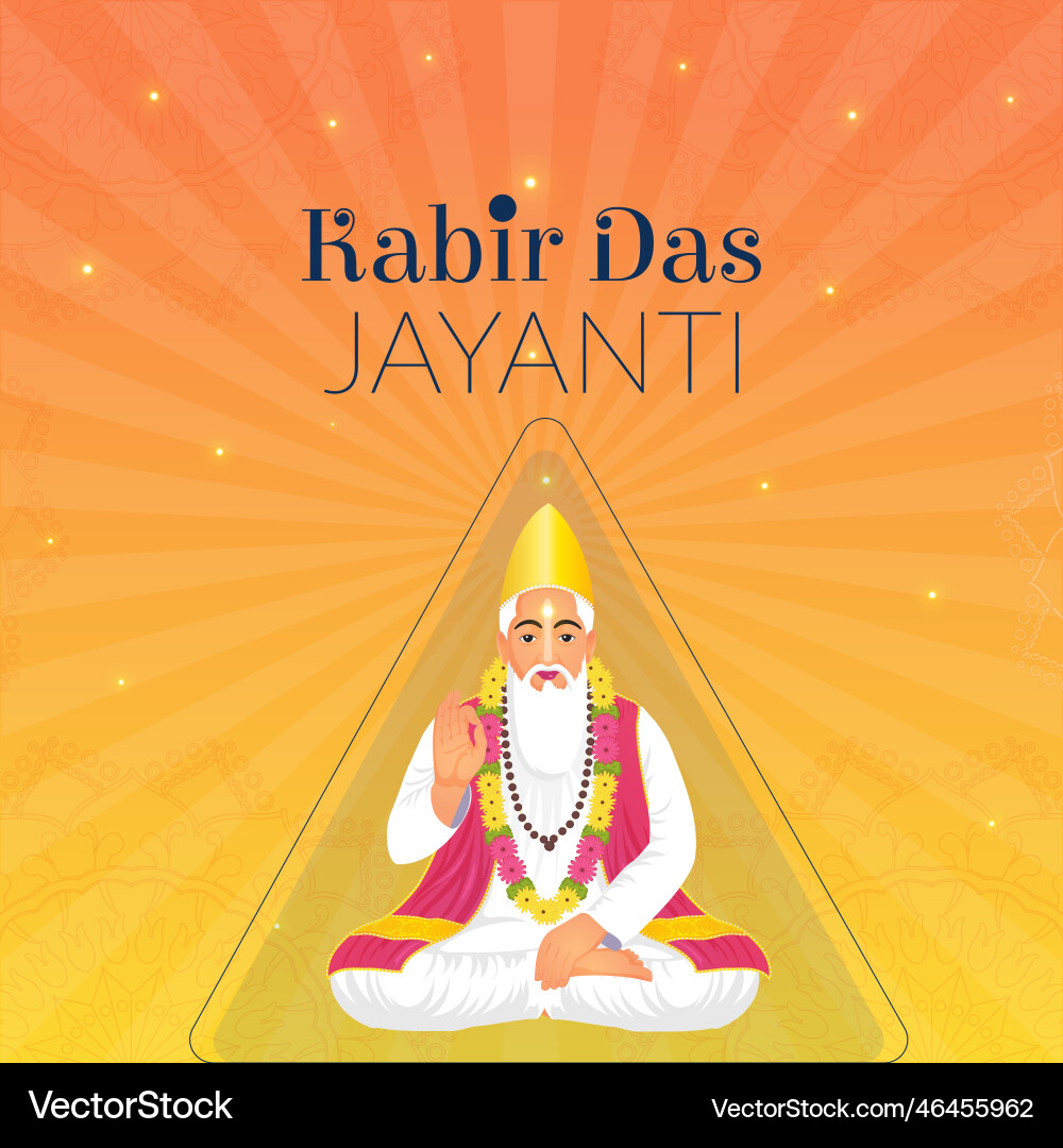 Happy kabir das jayanti banner design Royalty Free Vector