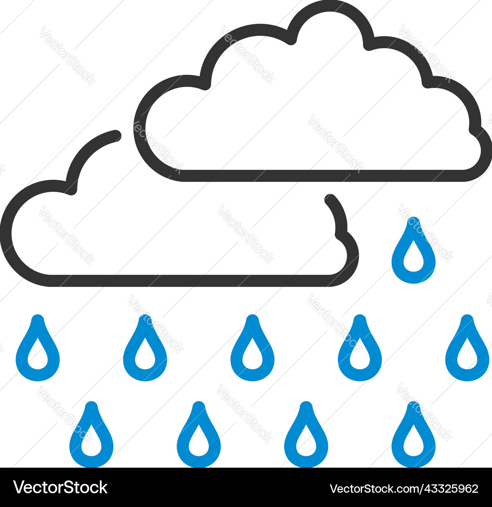 Rain icon Royalty Free Vector Image - VectorStock