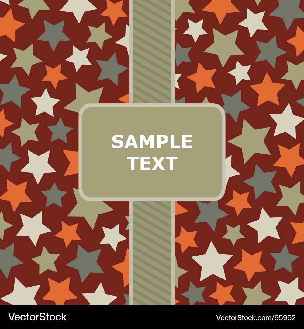 Red star pattern Royalty Free Vector Image - VectorStock