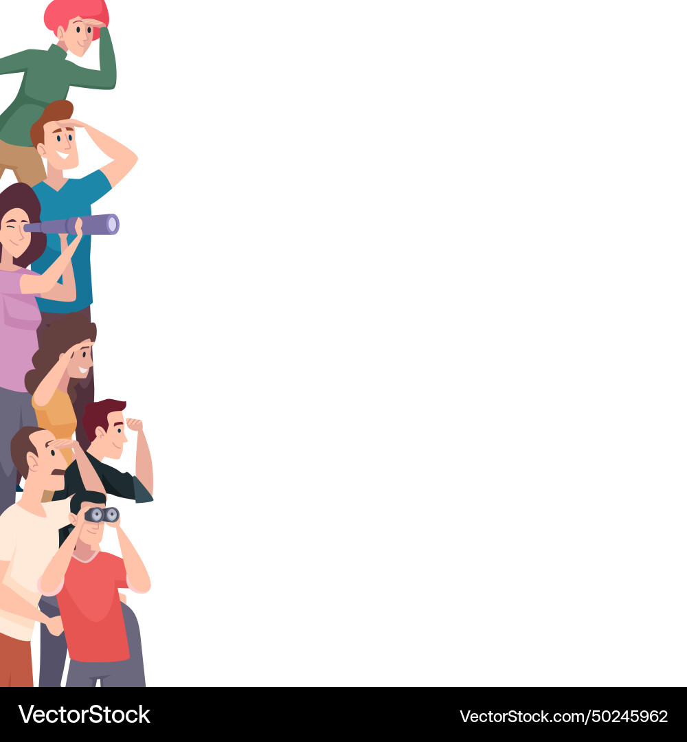 Search characters people viewed to horizon Vector Image