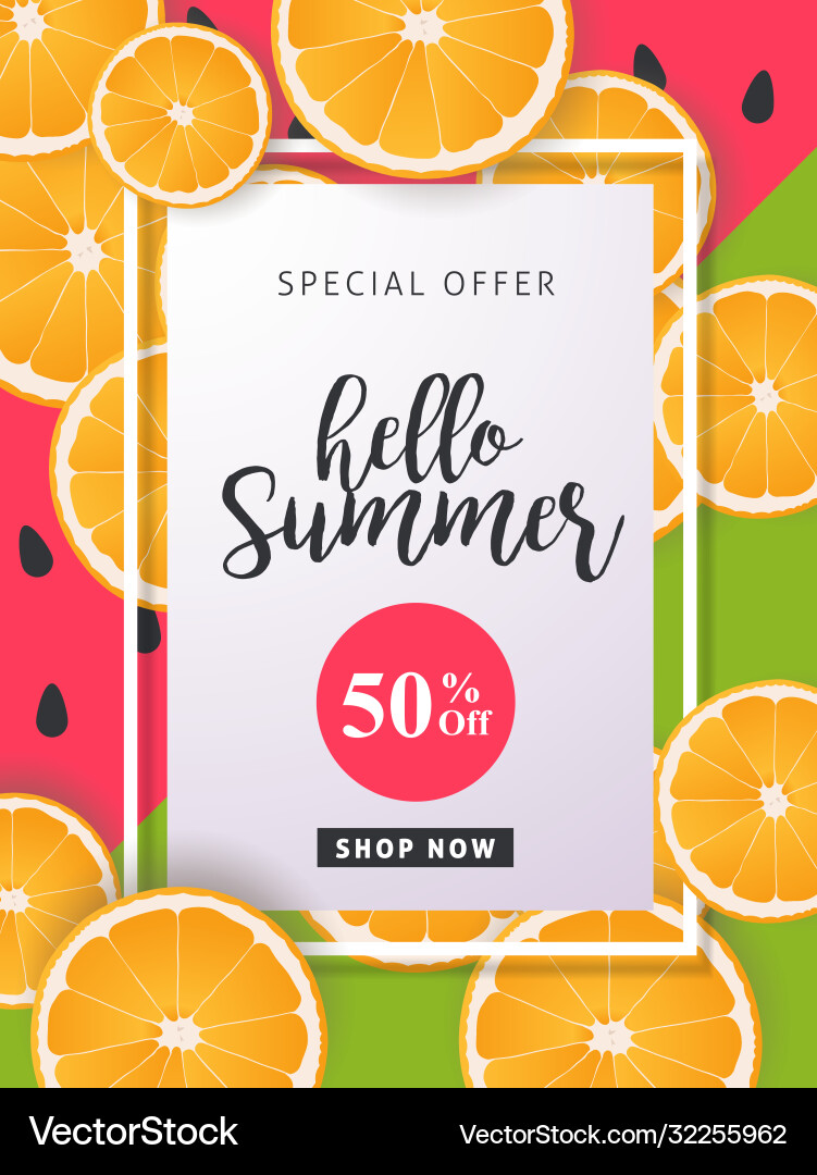 Summer 52 Royalty Free Vector Image - VectorStock