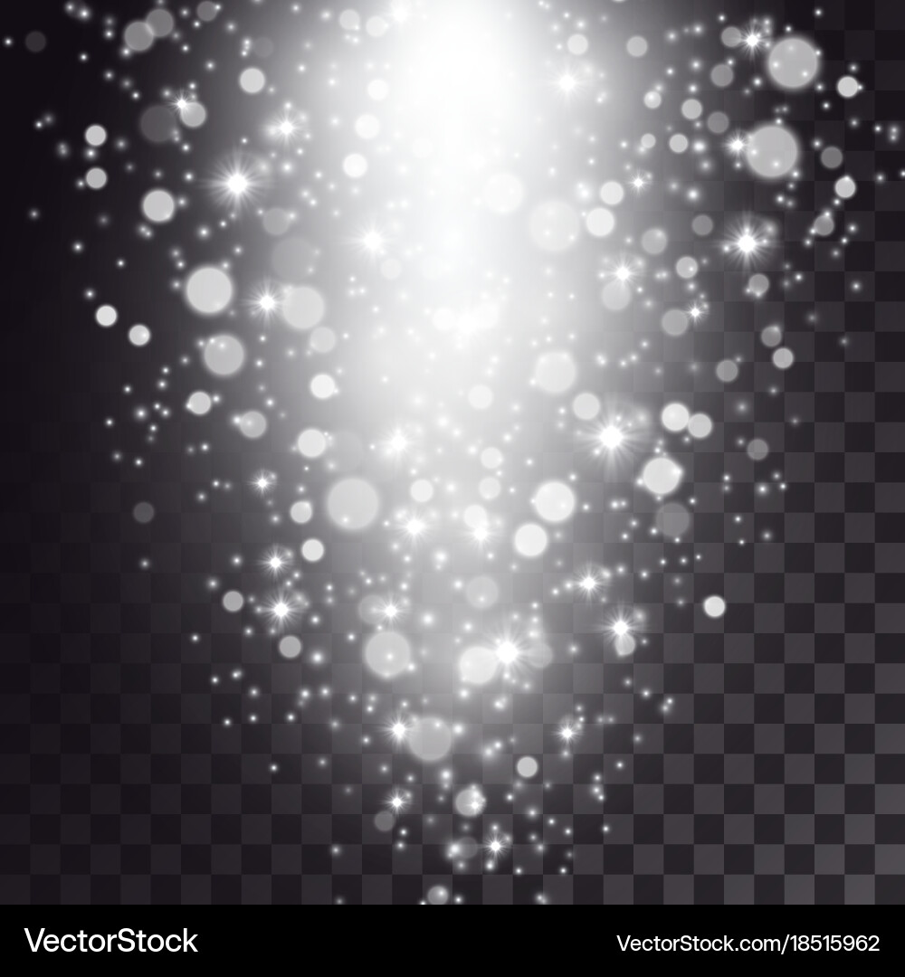 White ray of spothlight effect Royalty Free Vector Image