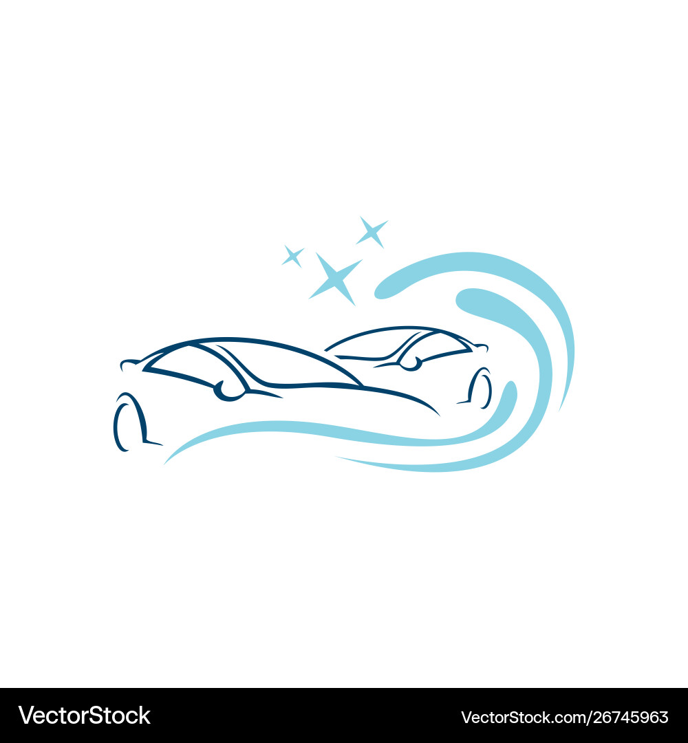 Car Wash Logo - Water Splash – Royalty-Free Vector | VectorStock