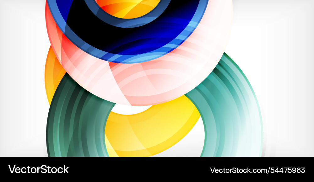 Circles round elements ring shapes premium Vector Image