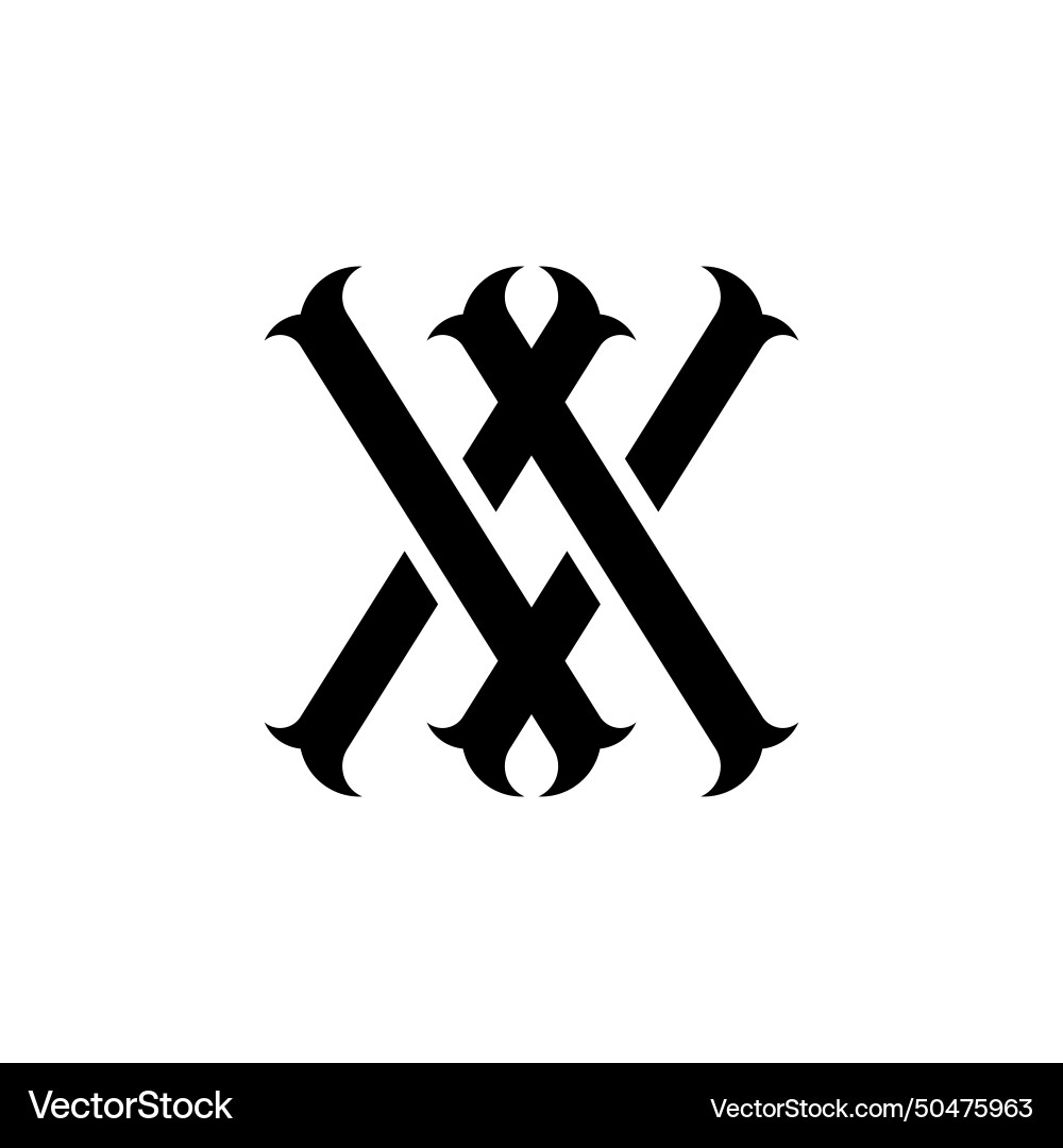 Creative classic elegant initial based letter icon