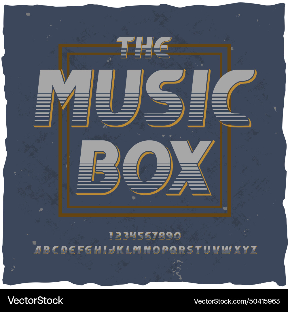 Good handcrafted font for any label design Vector Image