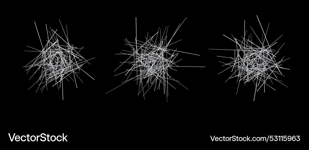 Scribble messy lines anxiety Royalty Free Vector Image