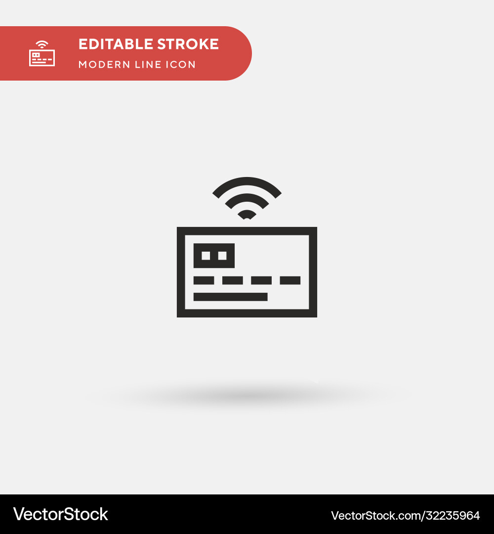 Credit card simple icon Royalty Free Vector Image