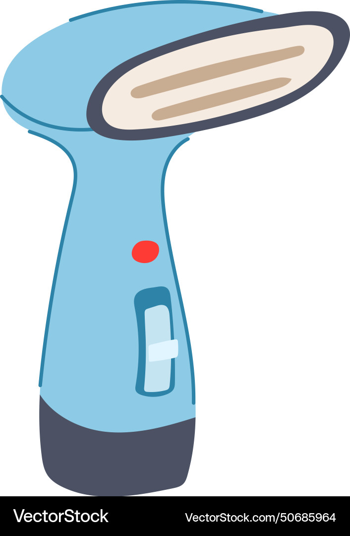 Iron garment steamer cartoon Royalty Free Vector Image