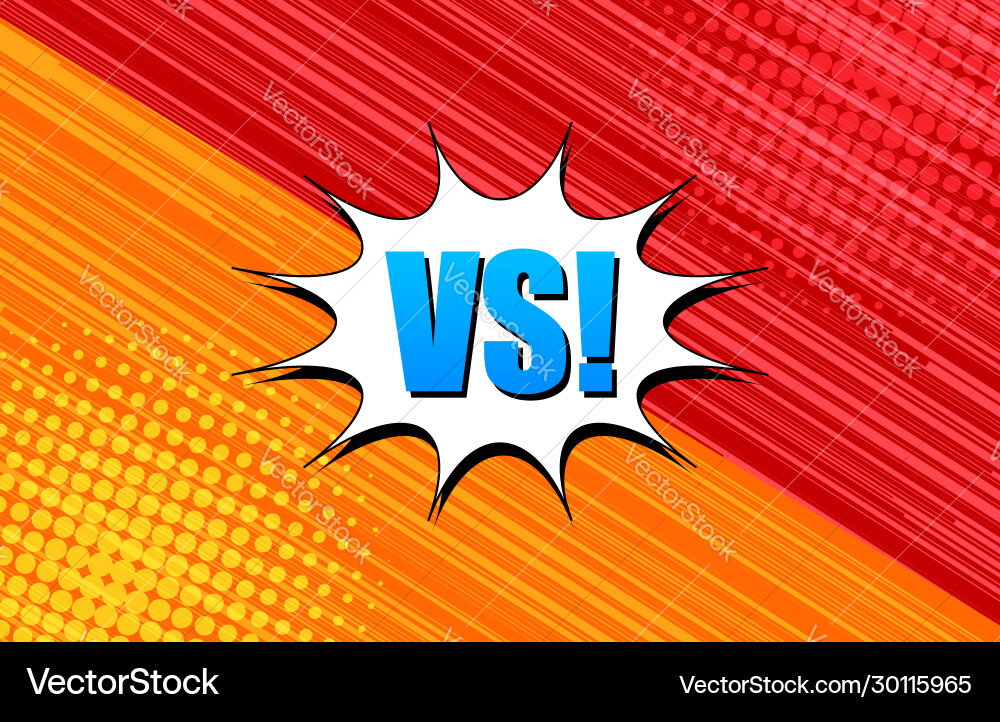 Comic competitive background Royalty Free Vector Image